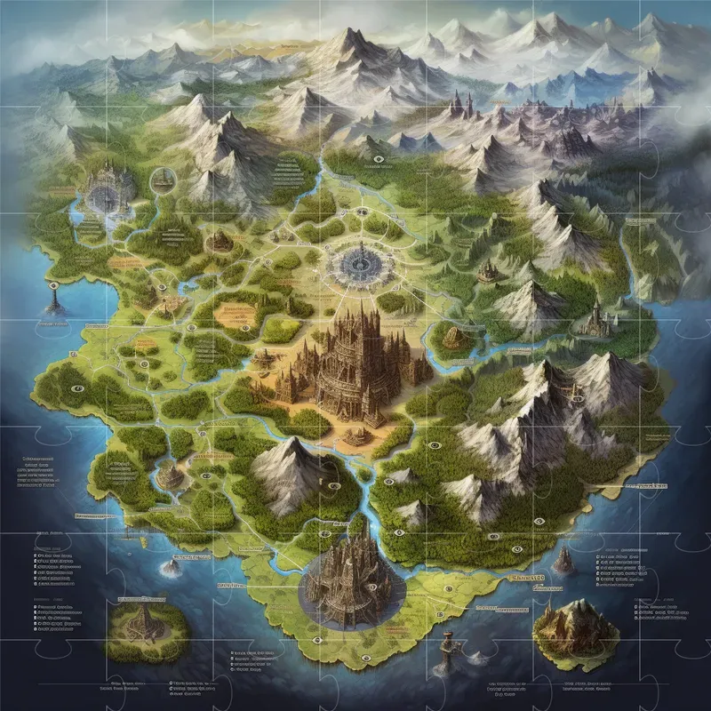 RPG Maps Locations Midjourney Prompt | PromptBase