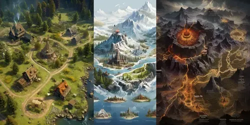 Fantasy Maps For RPG Games Midjourney Prompt | PromptBase