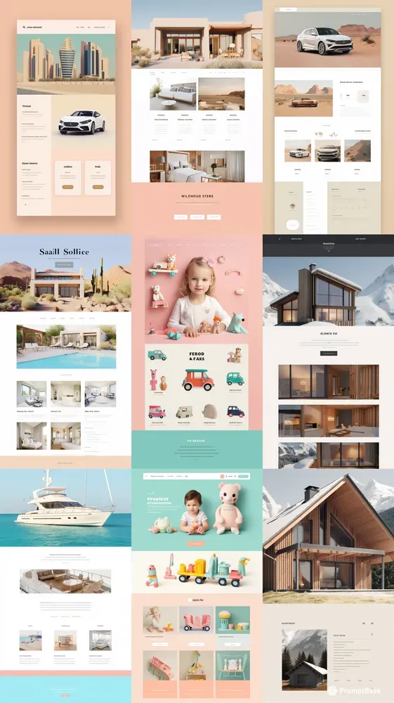Design Your Website Layouts Midjourney Prompt | PromptBase
