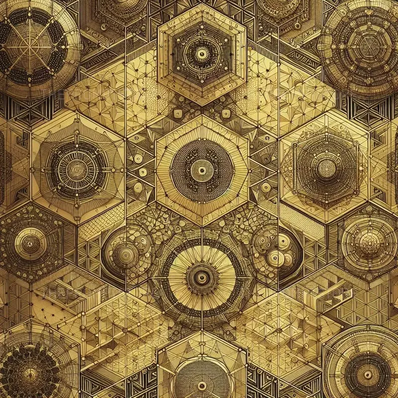 Complex Geometry Wallpapers DALL·E Prompt | PromptBase