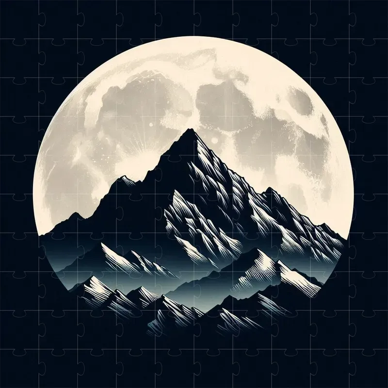 Silhouette Artworks Against Full Moons DALL·E Prompt | PromptBase