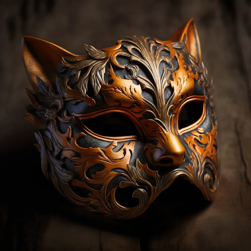 Half-face Mask Designs Midjourney Prompt | PromptBase