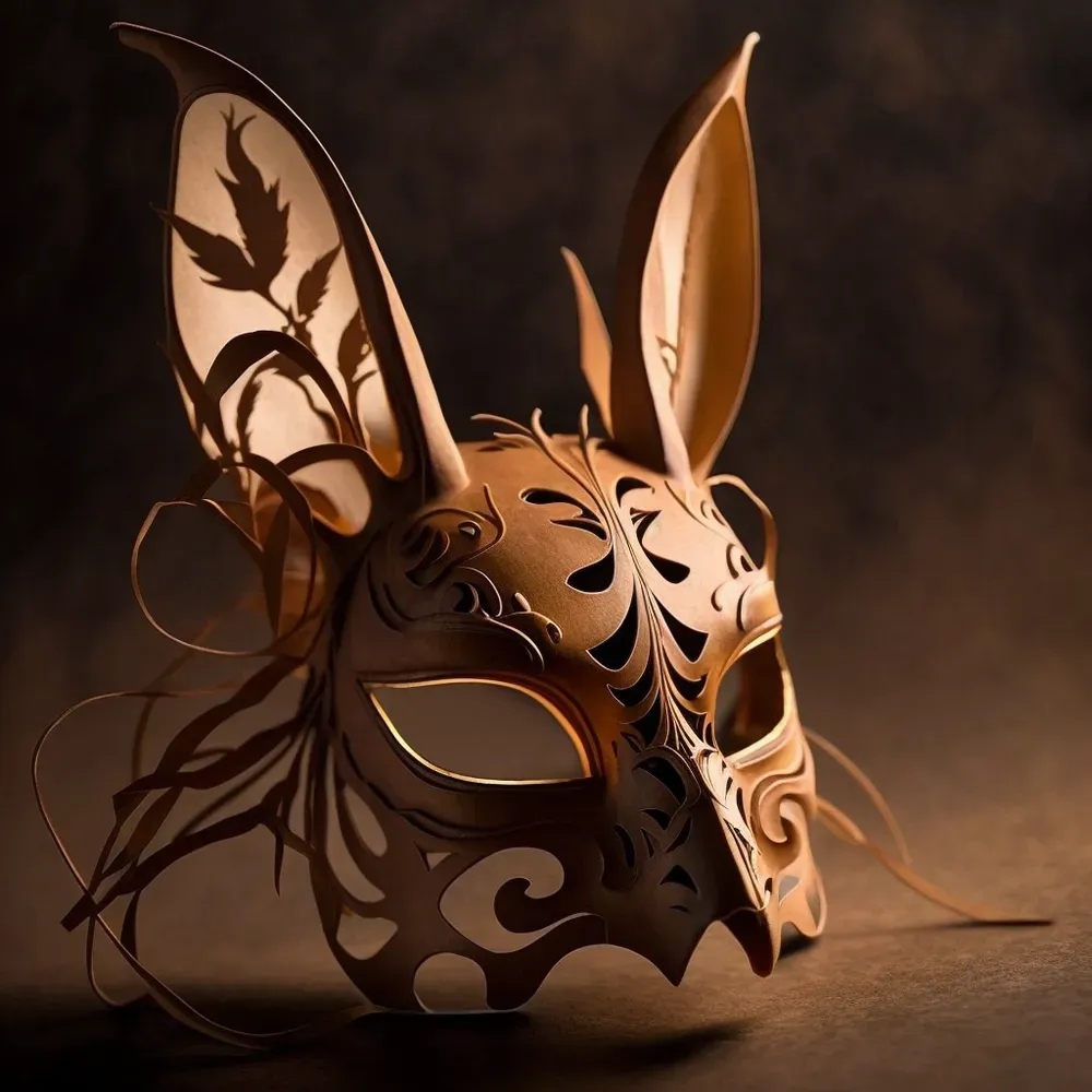 Half-face Mask Designs Midjourney Prompt | PromptBase