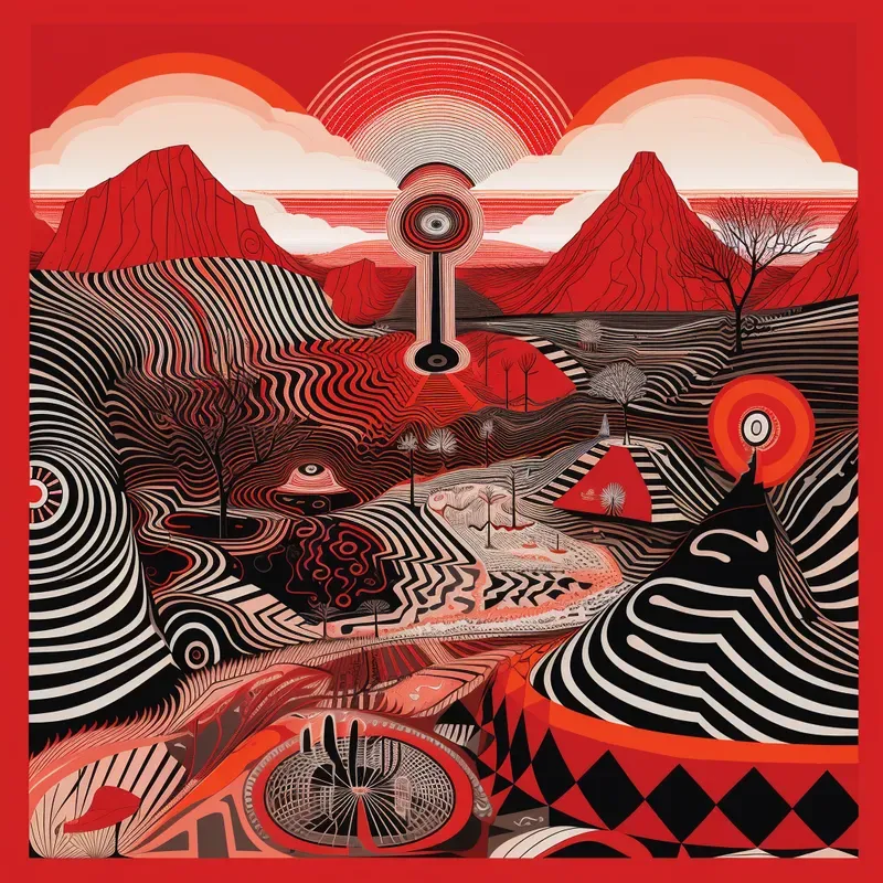 Funky Psychedelic Album Covers Midjourney Prompt | PromptBase