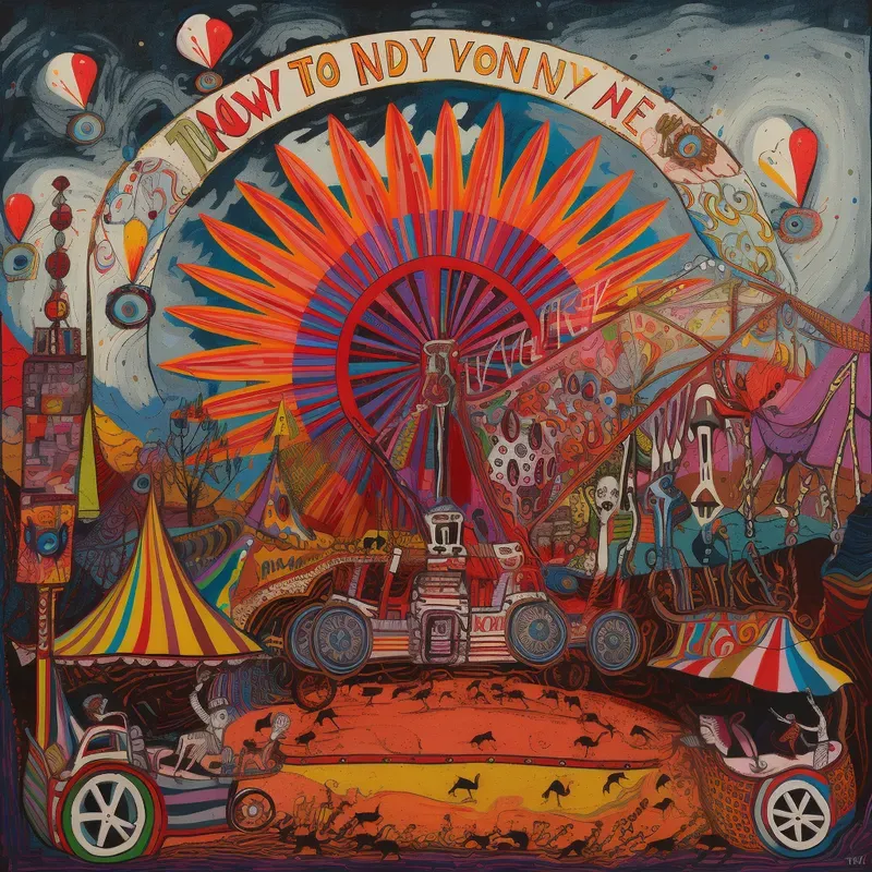 Funky Psychedelic Album Covers Midjourney Prompt | PromptBase