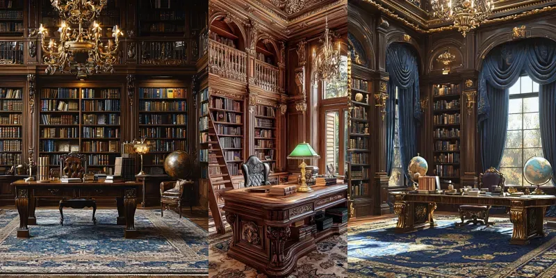 Historic Library Or Study Room Generator App | PromptBase