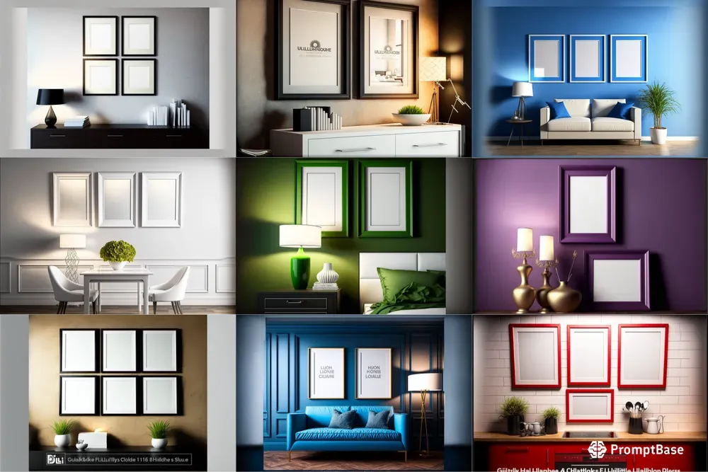 Multiple Frame Mockups Midjourney Prompt | PromptBase