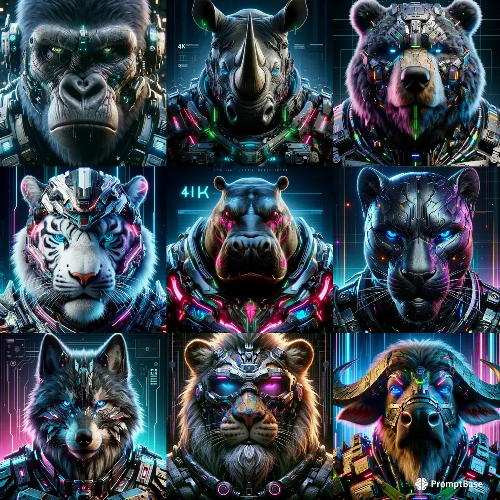 Neo Beast Warriors Soldiers DALL·E Prompt | PromptBase