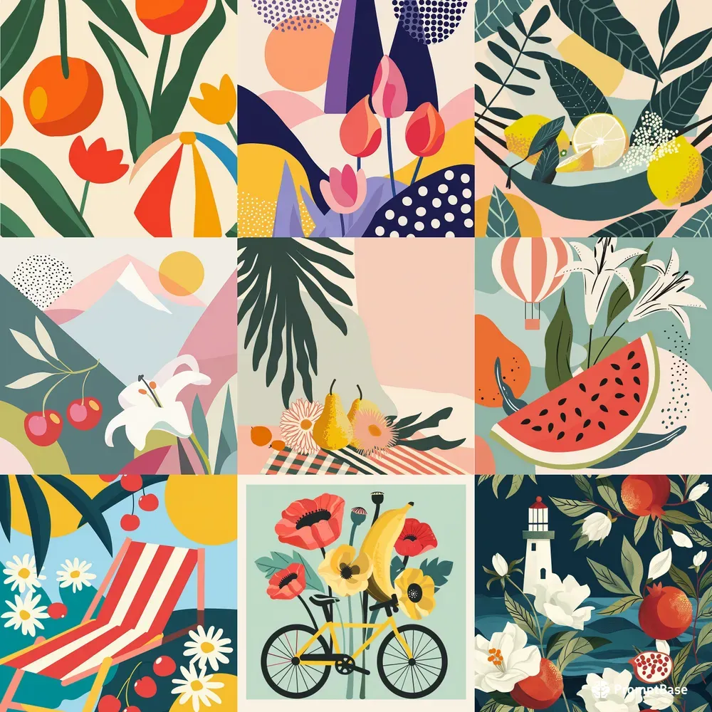 Cheerful And Playful Poster Illustrations Midjourney Prompt | PromptBase