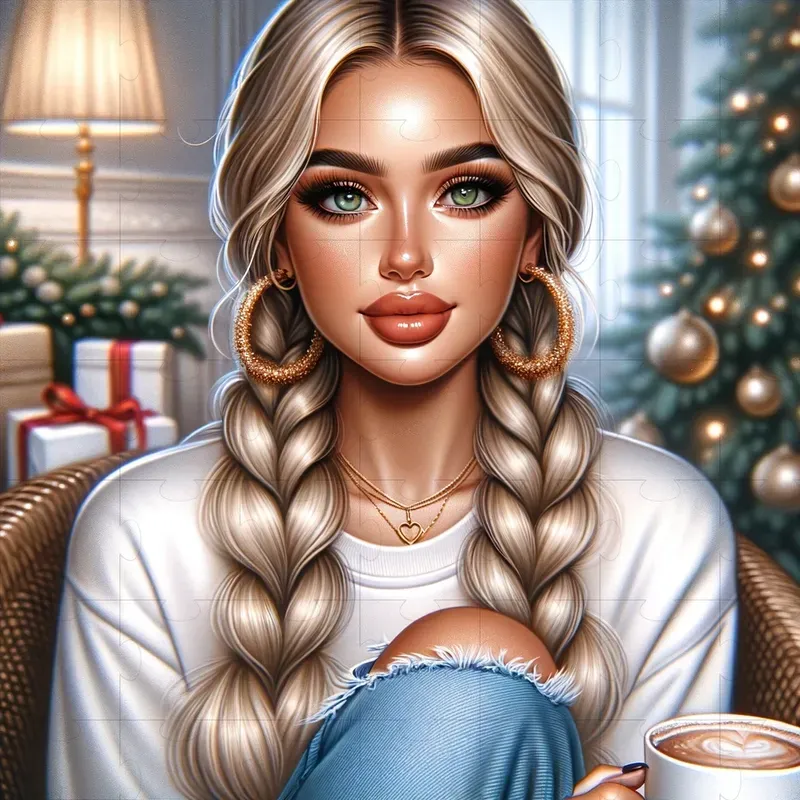Sipping Hot Cocoa Chic Winter Warmths Dall·e Prompt Promptbase