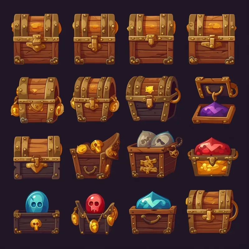 2D Game Icon Spritesheets Midjourney Prompt | PromptBase