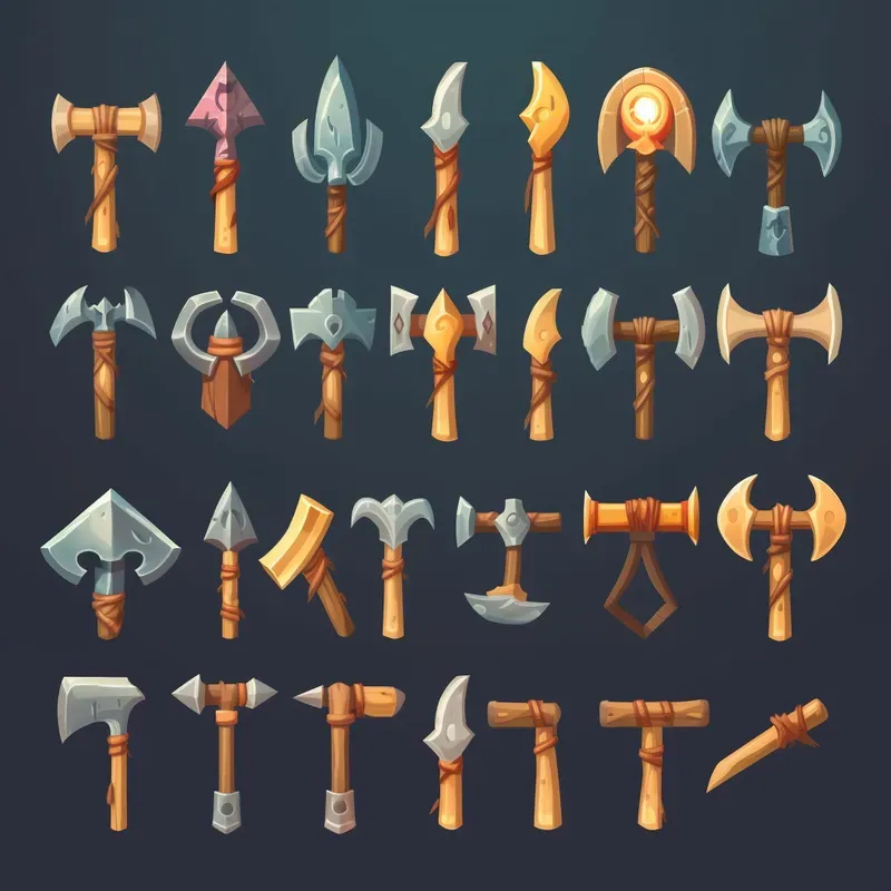 2D Game Icon Spritesheets Midjourney Prompt | PromptBase