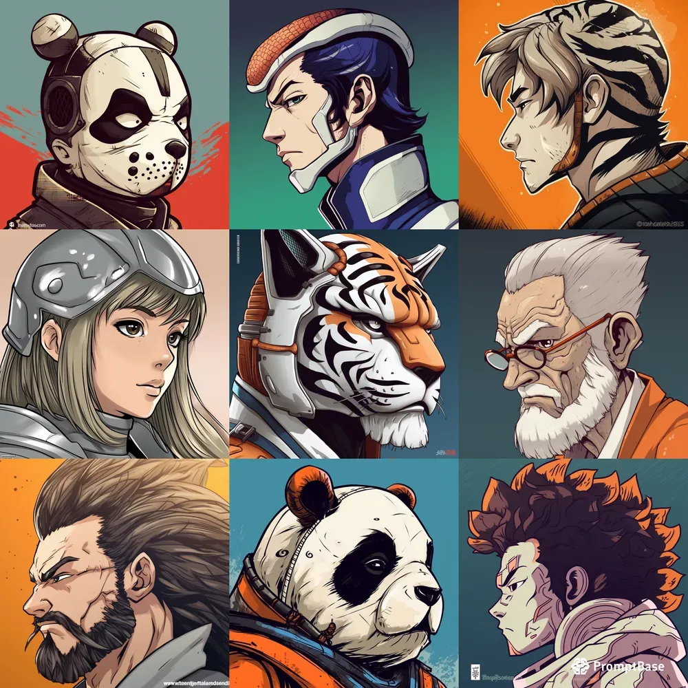 NFT Avatars Profile Pictures Midjourney Prompt | PromptBase