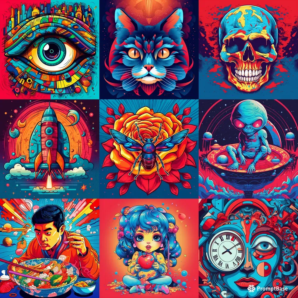Pop Funky Posters Midjourney Prompt | PromptBase