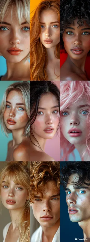 Extreme Closeups Of Supermodel Faces Midjourney Prompt | PromptBase