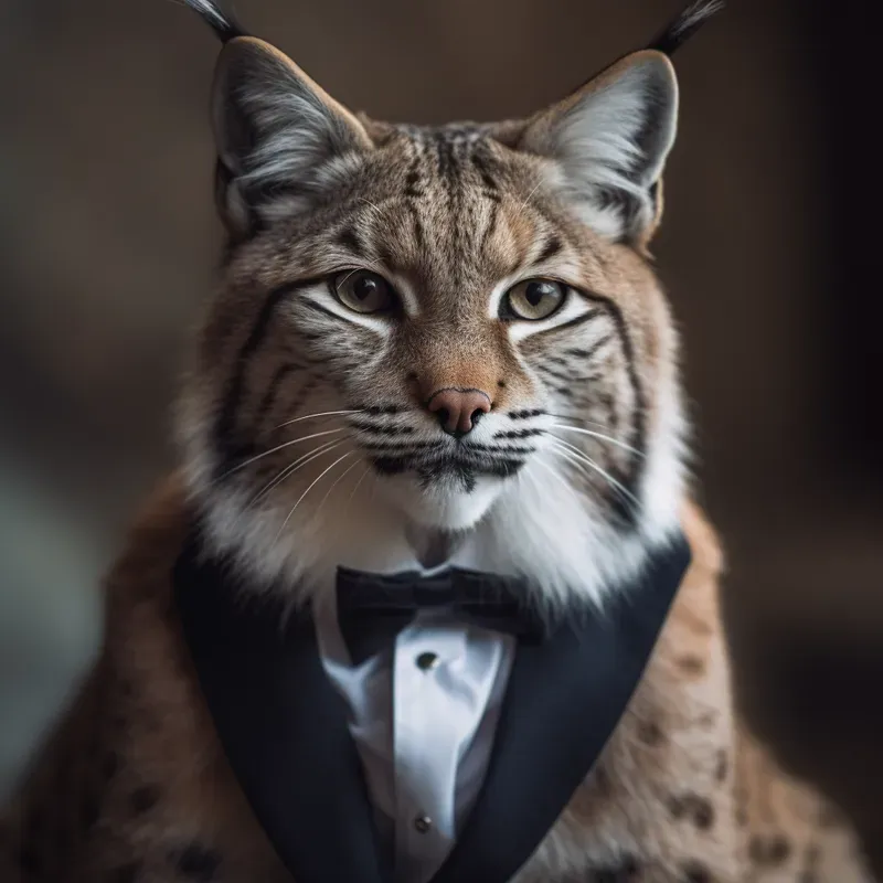 Animals In Formal Attire Midjourney Prompt | PromptBase