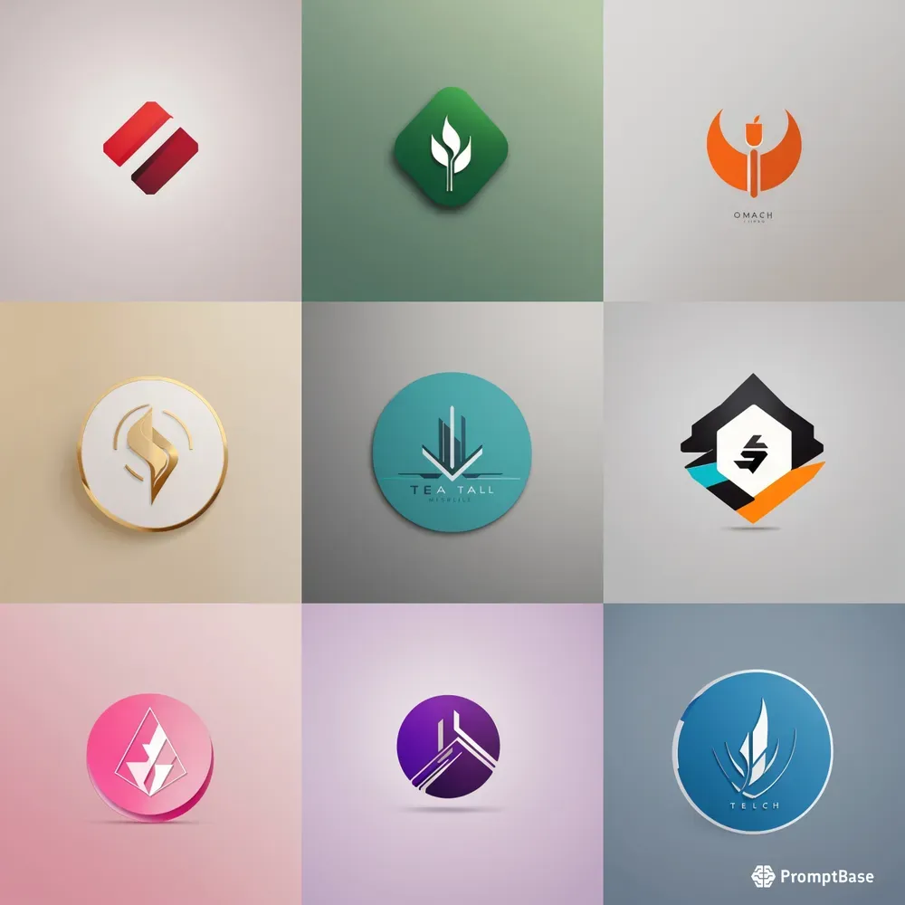 Simple Modern Tech Logos Leonardo Ai Prompt | PromptBase
