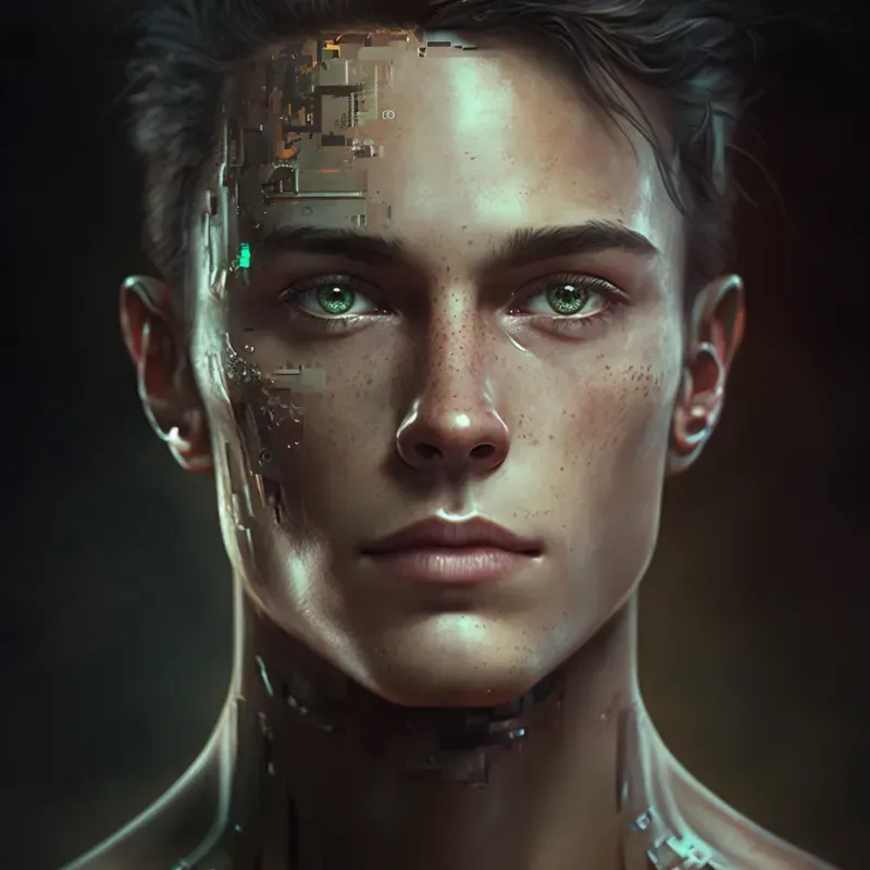 Cyborg Face Designs Midjourney Prompt | PromptBase