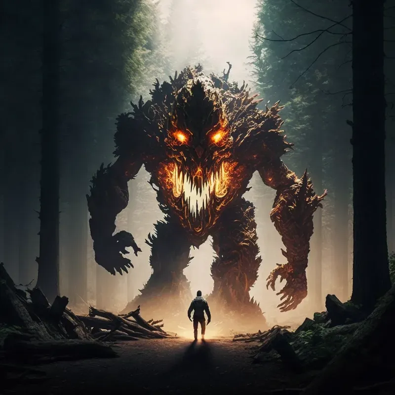 Monsters Wandering Around The Universe Midjourney Prompt | PromptBase