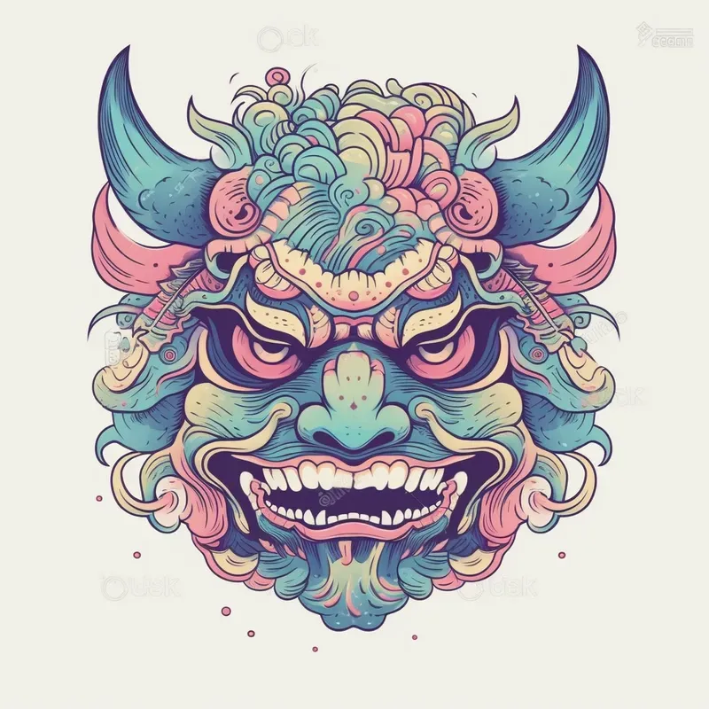 Cool Oni Mask Designs Midjourney Prompt | PromptBase