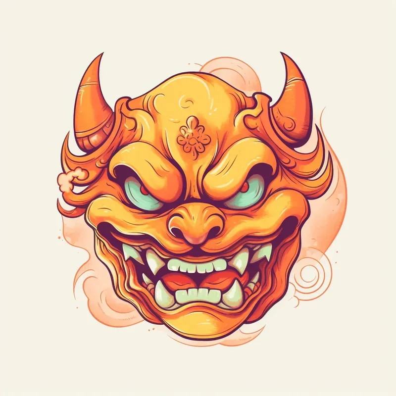 Cool Oni Mask Designs Midjourney Prompt | PromptBase