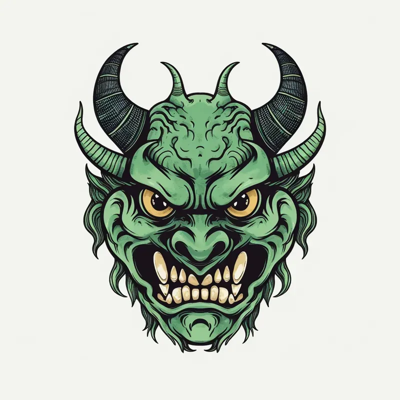 Cool Oni Mask Designs Midjourney Prompt | PromptBase