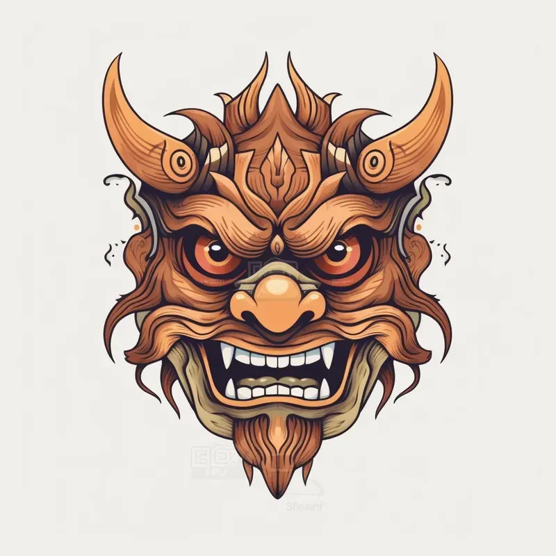 Cool Oni Mask Designs Midjourney Prompt | PromptBase
