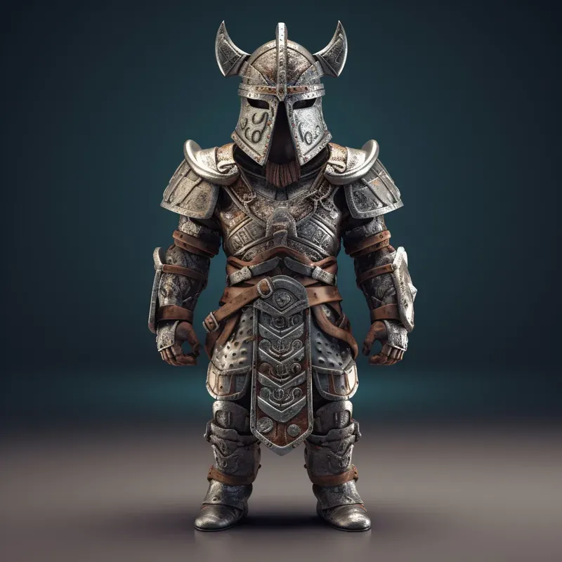 Video Game Armor Showcases Midjourney Prompt | PromptBase