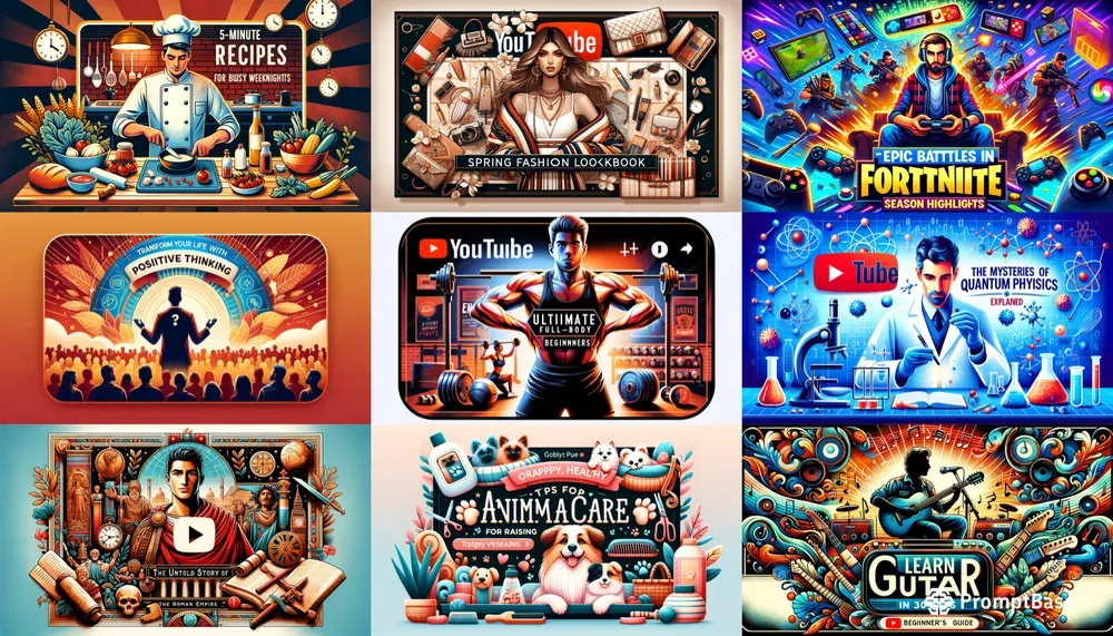 YouTube Thumbnails DALL·E Prompt | PromptBase
