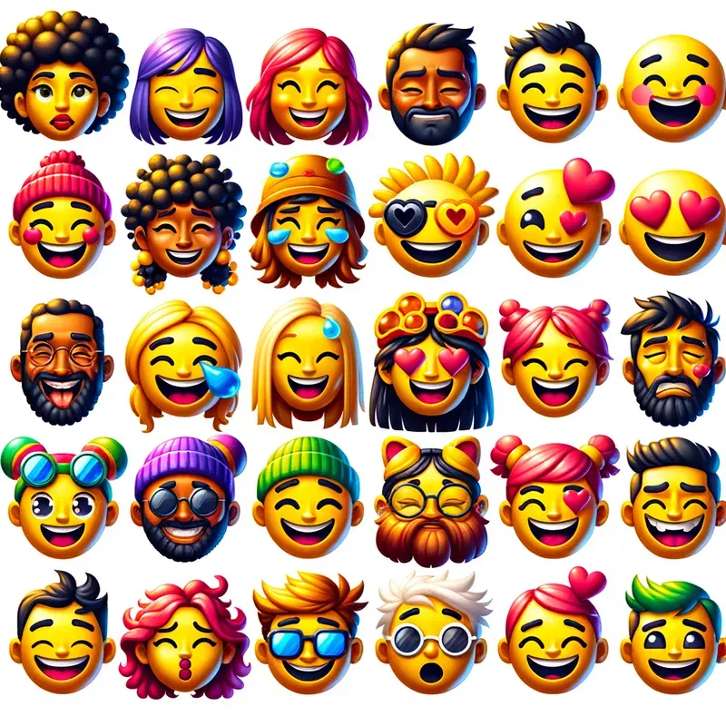 Social Media Face Emojis DALL·E Prompt | PromptBase