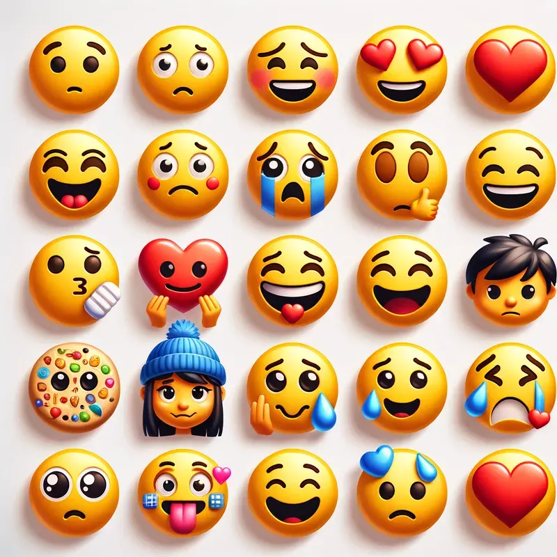 Social Media Face Emojis DALL·E Prompt | PromptBase