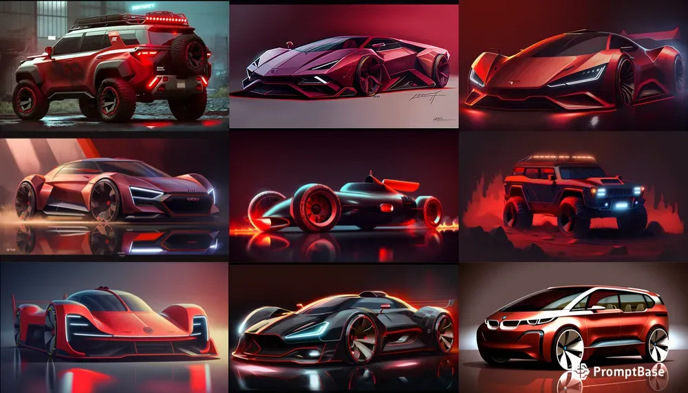 Automotive Design Renderings Midjourney Prompt | PromptBase