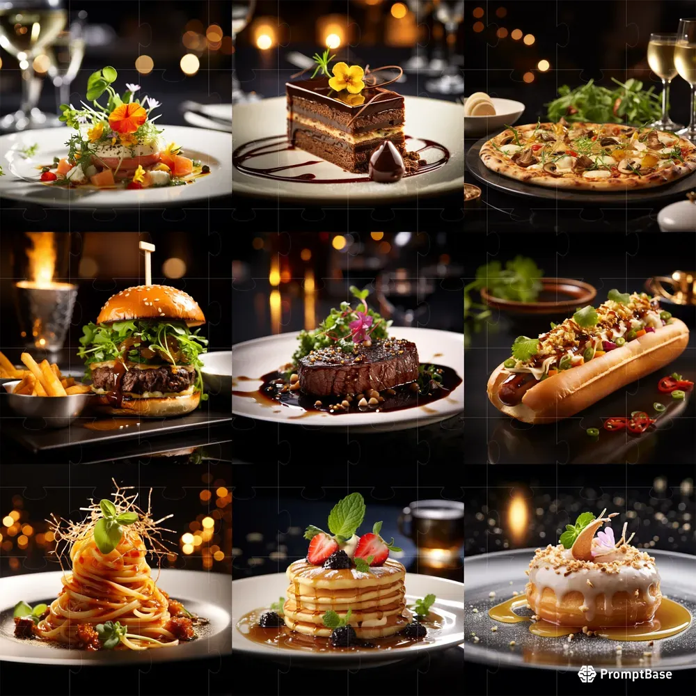 Mouth Watering Food Photographs Midjourney Prompt | PromptBase