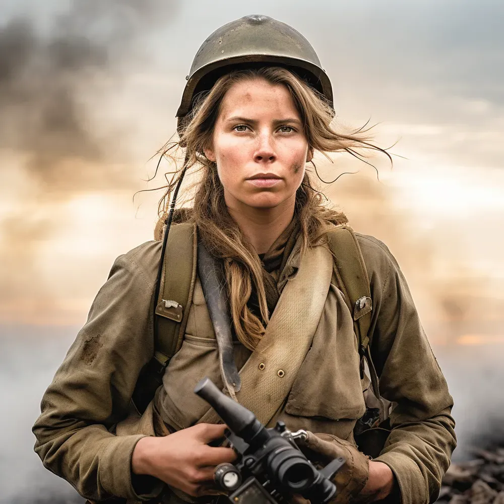 Heroic Portraits Soldiers Stories Midjourney Prompt | PromptBase