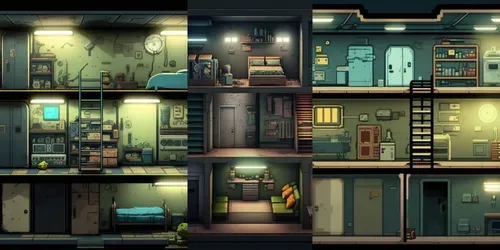 Platform Game Level Designs Midjourney Prompt | PromptBase