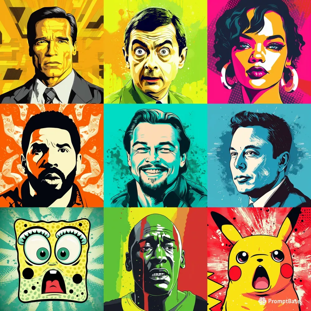 Pop Art Meme Art Midjourney Prompt | PromptBase