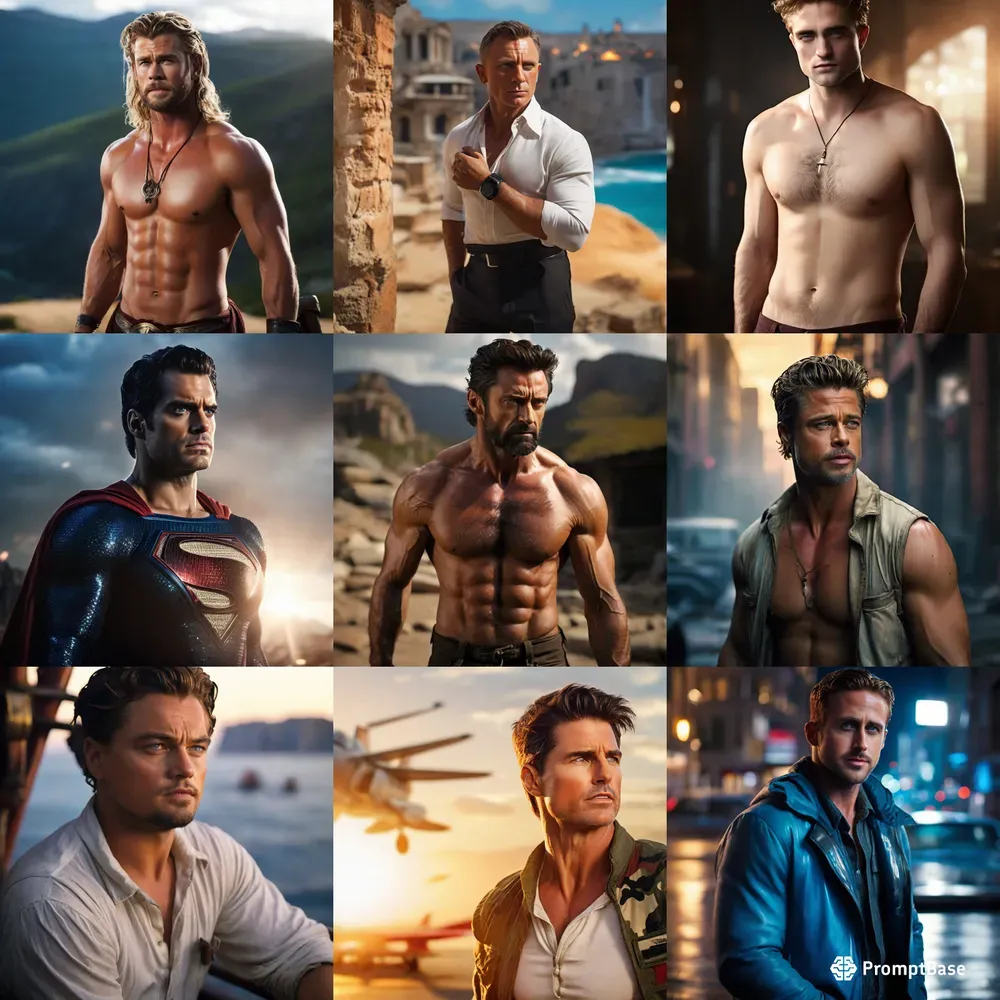 Stock Images Of Iconic Male Actors Leonardo Ai Prompt | PromptBase