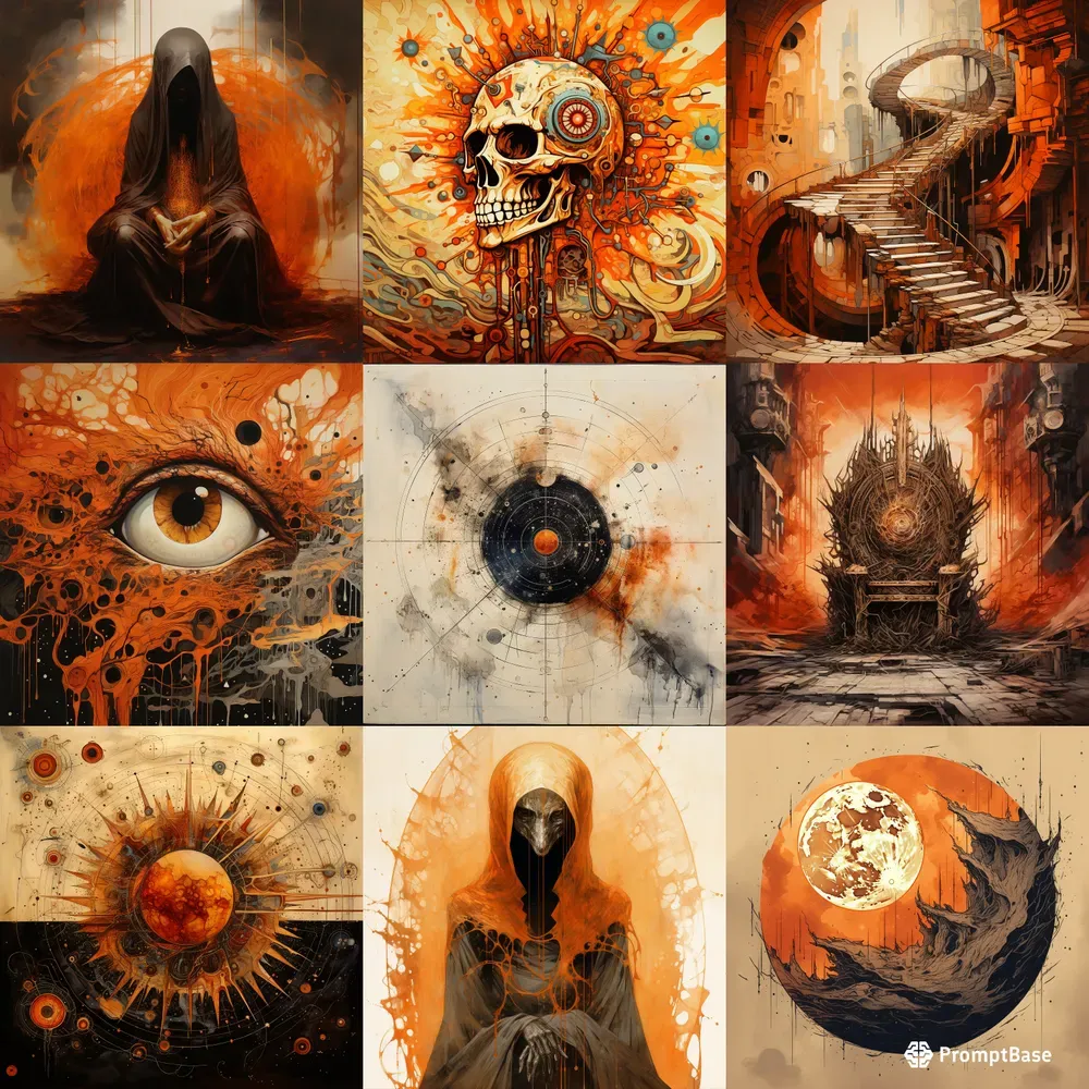 Dibble Symbolism Fusion Art Midjourney Prompt | PromptBase