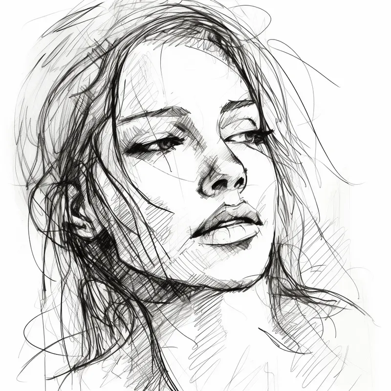 Rough Study Sketches Midjourney Prompt | PromptBase