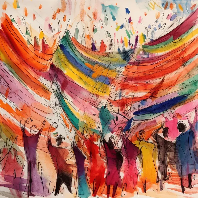 Extravagant Posters Of Colors Midjourney Prompt | PromptBase