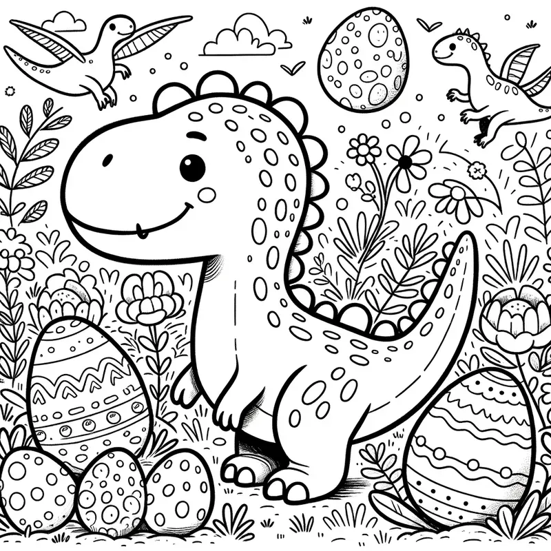 Coloring Pages For Kids DALL·E Prompt | PromptBase