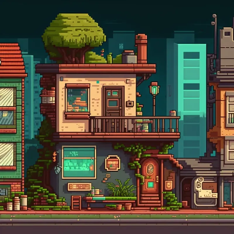 Pixel Art Landscapes Midjourney Prompt | PromptBase