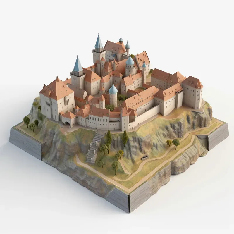 3D Isometric Castles Worldwide Midjourney Prompt | PromptBase