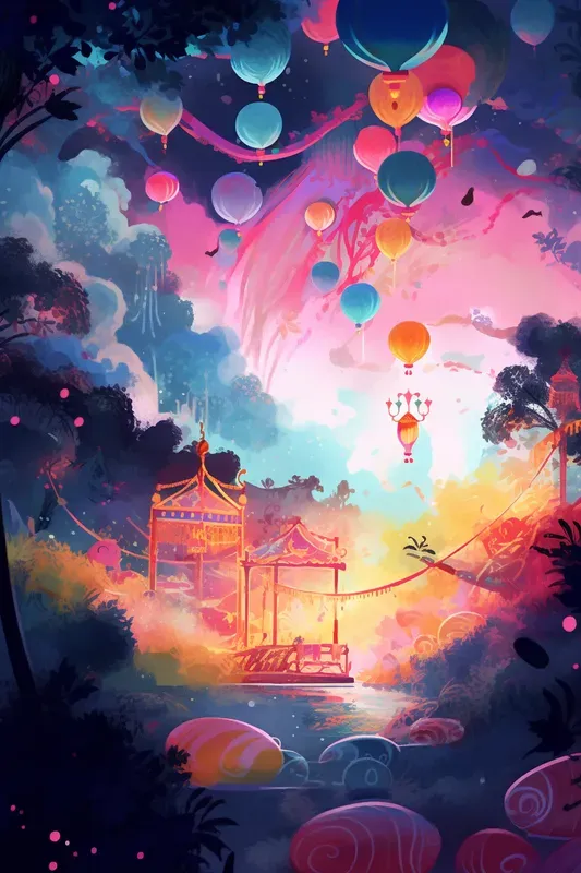 Dreamy Game Worlds Midjourney Prompt | PromptBase