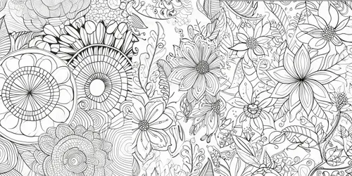 Coloring Doodle Pattern Pages Midjourney Prompt | PromptBase