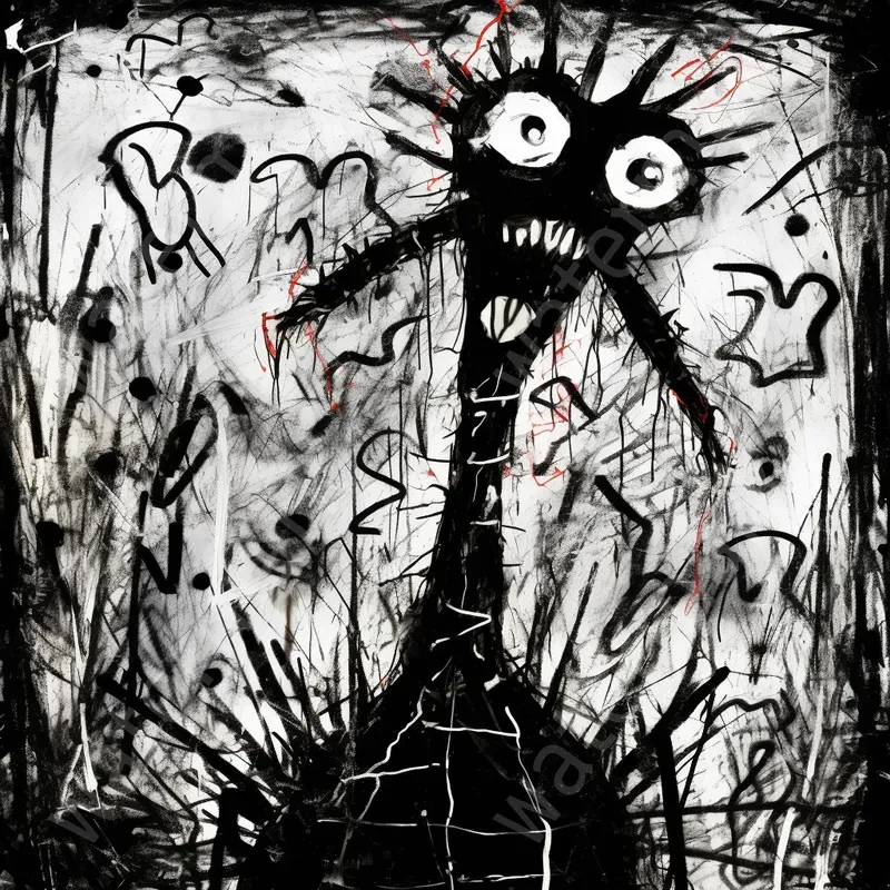 Creepy Scary Children Drawings Midjourney Prompt | PromptBase