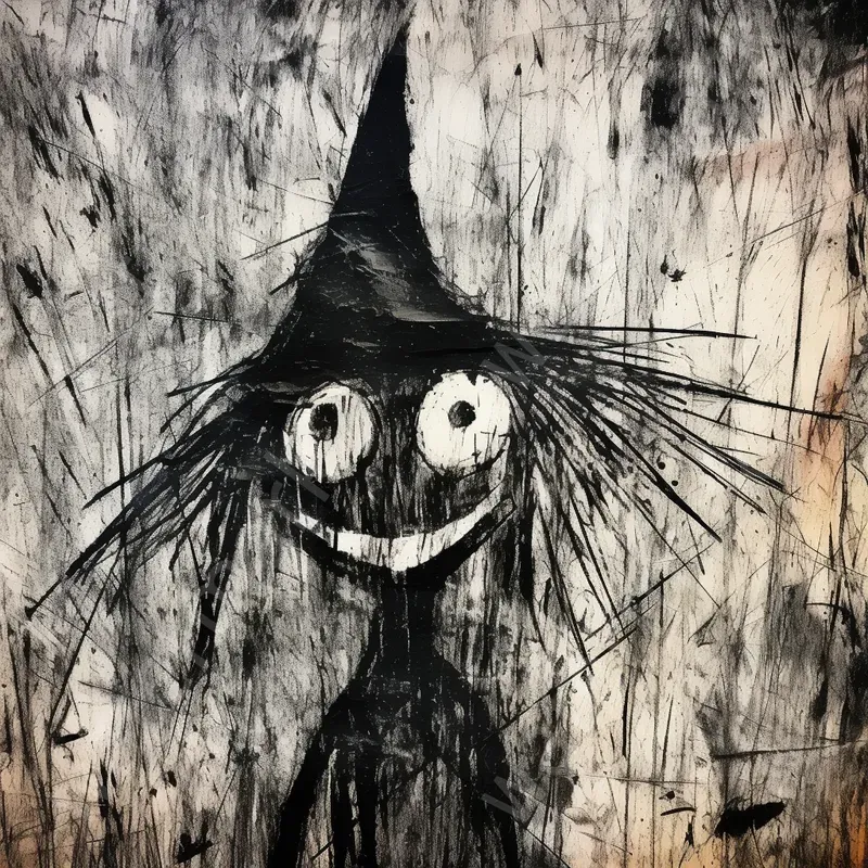 Creepy Scary Children Drawings Midjourney Prompt | PromptBase