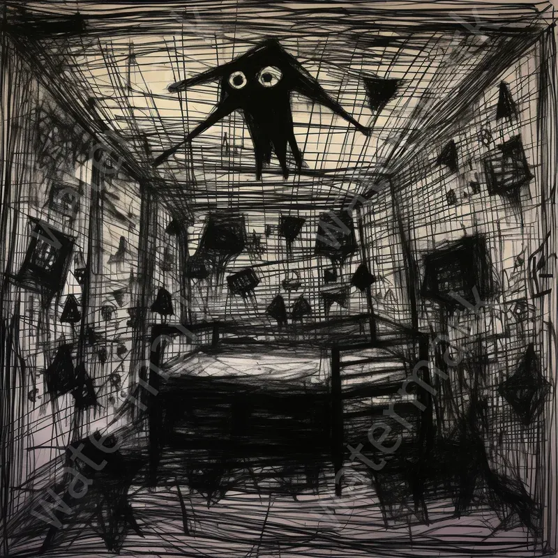 Creepy Scary Children Drawings Midjourney Prompt | PromptBase