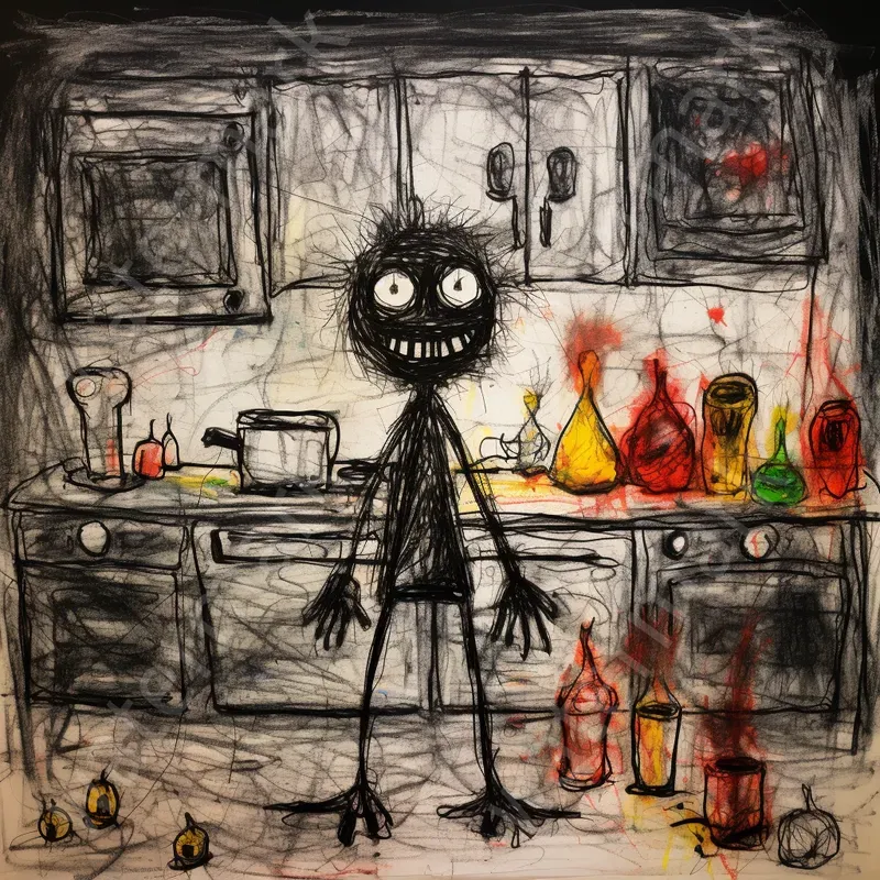 Creepy Scary Children Drawings Midjourney Prompt | PromptBase