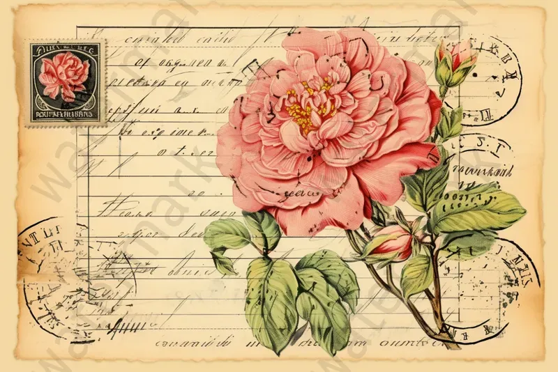 Scrapbooking Vintage Postcards Midjourney Prompt | PromptBase